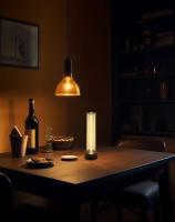 China COB Round Night Light With 3 Levels Dimmable Feature Warm White Glow Individual Package for sale