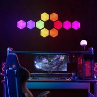 China Adjustable Smart Hexagon Light with Wifi Bluetooth Control for Gaming Room for sale