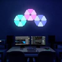 China Adjustable RGBIC Smart Triangle Led Light with Wifi Bluetooth Control for sale
