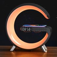 China Adjustable Brightness G Shaped Lamp With Bluetooth Speaker Phone Charger for sale