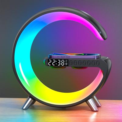 China Black White RGBIC LED Ambient Light With Speaker Wireless Smart Dimmable Voice Control 5V Usb for sale