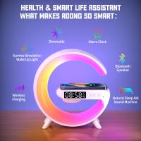 China G Shape Mini Ambient Light with Bult-in Battery and Bluetooth Speaker RGBWIC Wireless Changing for sale