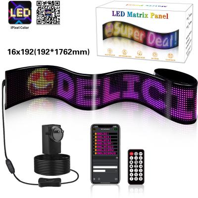 China USB 5V Flexible Matrix Panel Screen 16*192 Pixel Size for Versatile Applications for sale