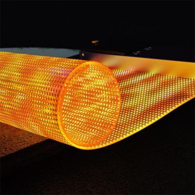 China 47.24x15.75in LED Transparent P6.25 Screen with 400W Power Supply and IP20 Rating for sale