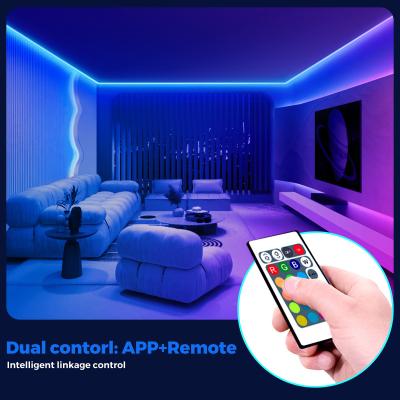 China Chageable RGBIC LED Lights E-sports Atmosphere USB Light Strip Changes Color With Music Waterproof IP20 for sale