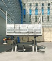 China Lifting Height 1300mm Hydraulic Loading Dock Table with Handrail and Loading Flap for sale