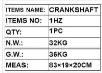 China Toyota 1HZ Crankshaft 13411-17012 Cast Iron Engine Part for Coaster Bus for sale