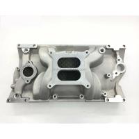 China Aluminum High Rise Intake Manifold for GM Chevy 350 Small Block SBC Dual Plane RPM 350 400 for sale
