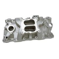 China Aluminum High Rise Intake Manifold for GM Chevy 350 Small Block SBC Dual Plane RPM 350 400 for sale
