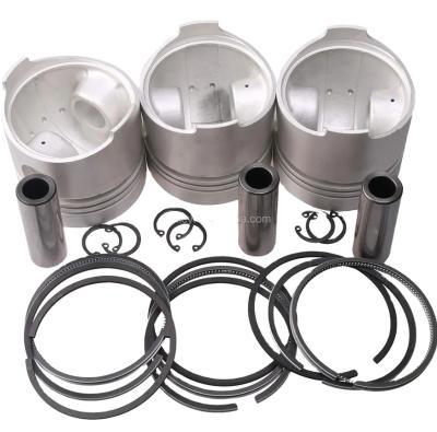 China Piston and Piston Ring Set STD 68mm for Kubota D750 ZB500 Engine Pack of 3 for sale