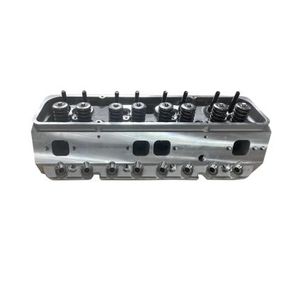 China SBC Chevy 350 383 Aluminum Cylinder Heads 64cc Chambers 200cc Intake Bare Straight Plug for sale