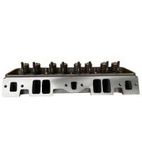 China Chevy Cast Iron Cylinder Head Pair SBC 5.7L 350 193 Slotted Push Rod Holes 86-93 for sale