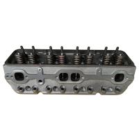 China Chevy Cast Iron Cylinder Head Pair SBC 5.7L 350 193 Slotted Push Rod Holes 86-93 for sale