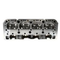 China Chevy Cast Iron Cylinder Head Pair SBC 5.7L 350 193 Slotted Push Rod Holes 86-93 for sale