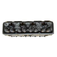 China Chevy Cast Iron Cylinder Head Pair SBC 5.7L 350 193 Slotted Push Rod Holes 86-93 for sale