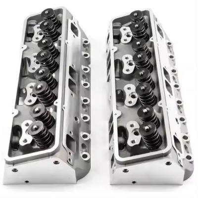 China SBC 350 GM350 Aluminum Complete Cylinder Heads for Chevy 350 5.7L V8 Small Block 64cc for sale