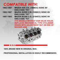 China Aluminum Cylinder Head Assembly for Mazda 626 B2000 2.0L FE B2200 2.2L F2 SOHC 8V 83-93 for sale