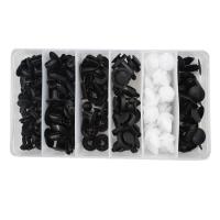 China HE26 100 pcs Car Clips Plastic Car Bumper Fastener 6 Sizes Push Retainer Rivets Kit Door Trim Panel Fender Clips Bumper Clips for sale