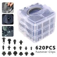 China 620 pcs Car Clips Plastic Car Bumper Fastener 16 Sizes Push Retainer Rivets Kit Door Trim Panel Fender Clips Bumper Clips for sale
