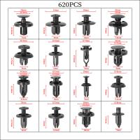 China 620 pcs Car Clips Plastic Car Bumper Fastener 16 Sizes Push Retainer Rivets Kit Door Trim Panel Fender Clips Bumper Clips for sale
