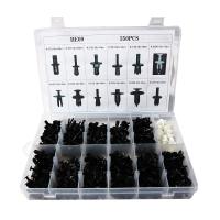 China HE09 350 pcs Car Clips Plastic Car Bumper Fastener 12 Sizes Push Retainer Rivets Kit Door Trim Panel Fender Clips Bumper Clips for sale