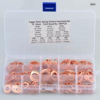 China Copper Metric Sealing Washers Assortment Set 12 sizes 280 pcs cooper washer kit M6-M16 for sale