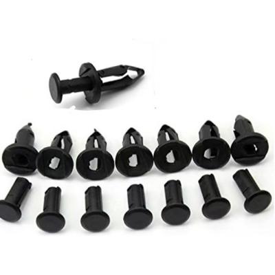 China Car Accessories Car Plastic Fasteners Door Panel Trim Fender Clip Push Type Black Auto Retainers Clips for sale