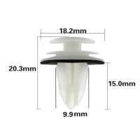 China Nylon Clips Car Rivet Kit Fastener Bumper Push Trim Clips Assortments Automotive Plastic Fasteners Auto Clips for sale