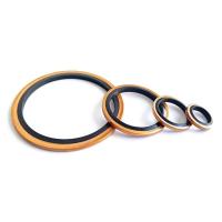 China M12 Flat Steel Crash Washers NBR Zinc-Plated Automotive Self-Centred Seal with Bonded Gasket for sale