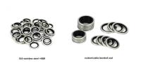China Metal With Nbr Rubber Gasket/bonded Sealing Washer/factory Produce Piston Metal Compound Rubber Ring for sale