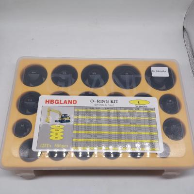 China 656PCS O Ring Kit 42 Sizes NBR90 Metric Nitrile O Ring Box for CAT for sale