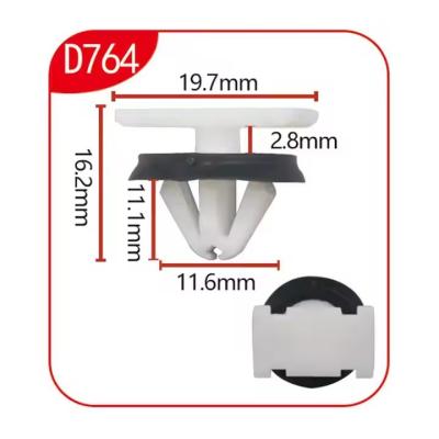 China D764 Nylon Plastic Auto Door Trim Panel Clips Retainer Fasteners for sale