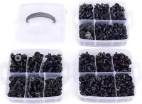China 635Pcs Car Push Retainer Clips & Auto Fasteners Assortment -Most Popular Sizes Nylon Bumper Fender Rivets with 10 Cable Ties for sale