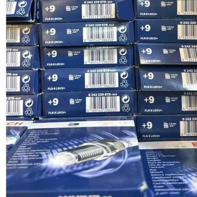 China High Quality Auto Parts Platinum Spark Plug FLR8LDCU+9 7404 +8 +42 +45 for CHEVROLET BMW VW SUZUKI Gasoline 0242235666 Bujias for sale