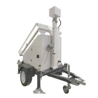 China High Performance 3*400W Panels Mobile Solar Trailer For Schools / Stadium for sale