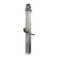 China OEM ODM Hot Dip Galvanized Stadium Mast Pole Square Tube Type for sale