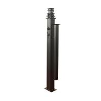 China Portable Solar Powered CCTV Trailer Manual Telescopic Mast 20ft 23ft for sale