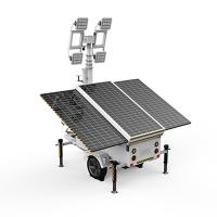 China US Standard Solar Powered Led Lighting Tower DC 48V For Night Square Lighting for sale