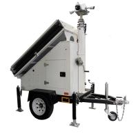 China Mobile Solar Camera Trailer With 3*400W 3*380W Solar Panels For Monitoring for sale