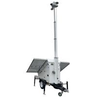 China Mobile solar surveillance trailer solar CCTV camera trailer for commercial building monitoring for sale
