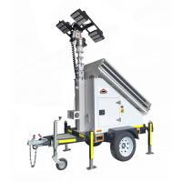 China Mobile Solar Trailer Solar Light Tower With 3*400W Solar Panels 4*150W LED Lights for sale