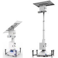 China Portable Solar Light Tower For Street Lighting With 420W Solar Panels for sale