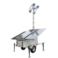 China Lighting Solution Solar Light Tower With 7m Electric Mast For Illuminating Sports Field for sale