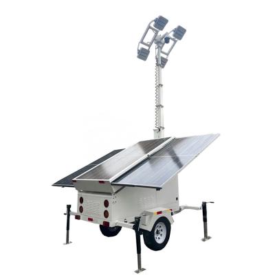 China Lighting Solution Solar Light Tower With 7m Electric Mast For Illuminating Sports Field for sale