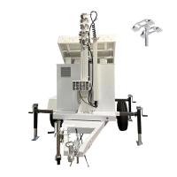 China Mobile Solar High Brightness Lighting Led Tower Trailer Ip65 For Field Engineering Construction Lighting for sale