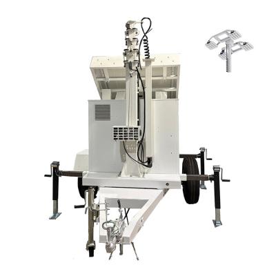 China Mobile Solar High Brightness Lighting Led Tower Trailer Ip65 For Field Engineering Construction Lighting for sale