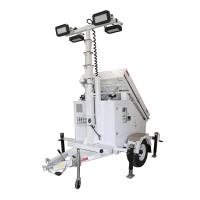 China 4*100 Wattage Light Solar Power Led Lighting Trailer For Rescue And Disaster Relief for sale