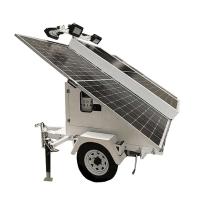 China 360 Degree Rotating Lighting Customized Solar Led Light Trailer For Large Area Mine Lighting for sale