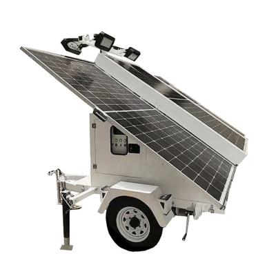 China 360 Degree Rotating Lighting Customized Solar Led Light Trailer For Large Area Mine Lighting for sale