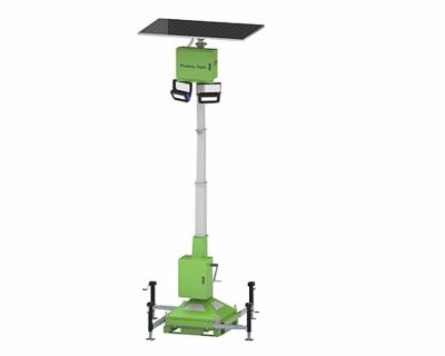 China Move Monocrystalline Silicon Solar Panel Lift Working Light Tower For School Lighting for sale